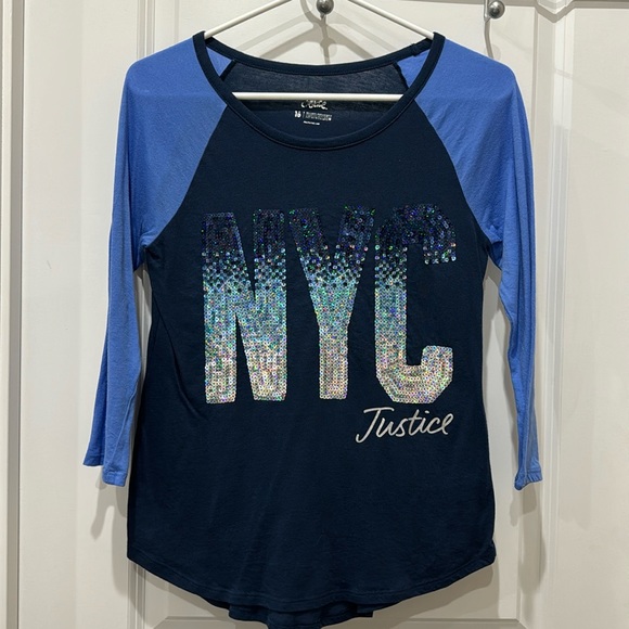 Justice | Shirts & Tops | Justice Girls Long Sleeve Nyc Tshirt | Poshmark